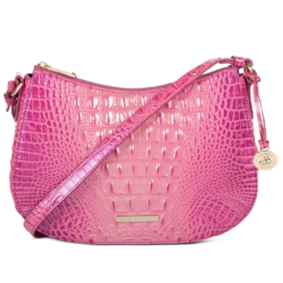 Brahmin | Bags | Nwot Brahmin Shayna Hibiscus Pink Ombre Crossbody ...